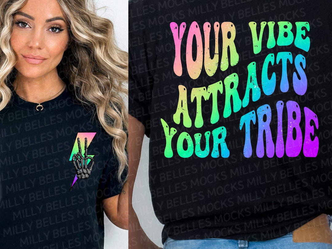 Neon Rainbow Vibes Png - Etsy