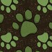 Paw Print Seamless Green this is a Digital Download - Etsy