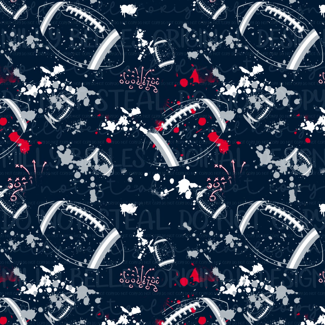 New England Football Colors Seamless **this is a Digital Seamless ...