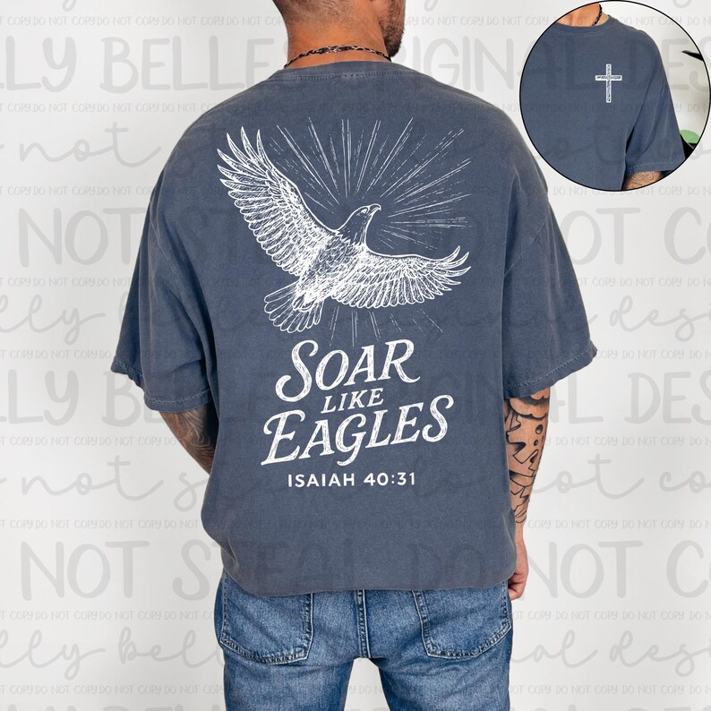 Soar Like Eagles MENS Png *this is a Digital Design* - Etsy