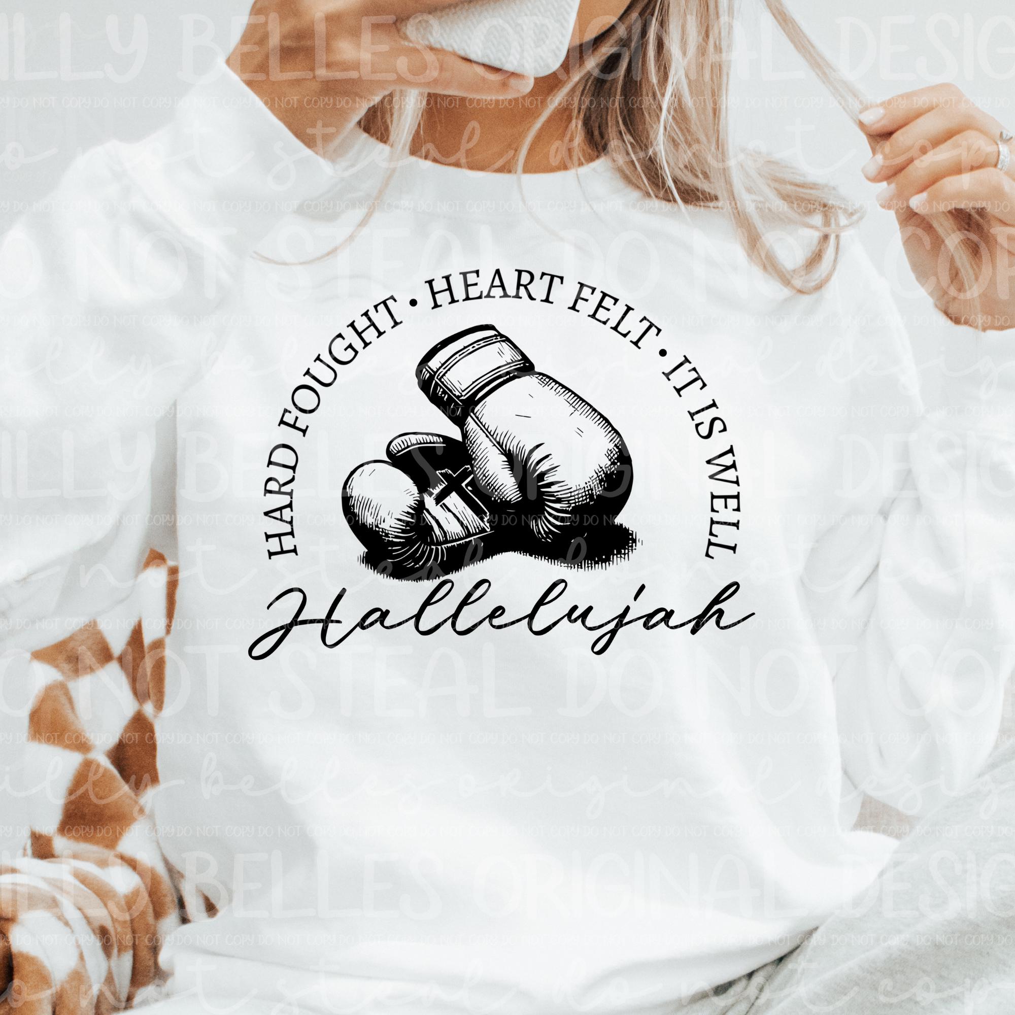 Hard Fought Hallelujah Png *this is a Digital Design* - Etsy