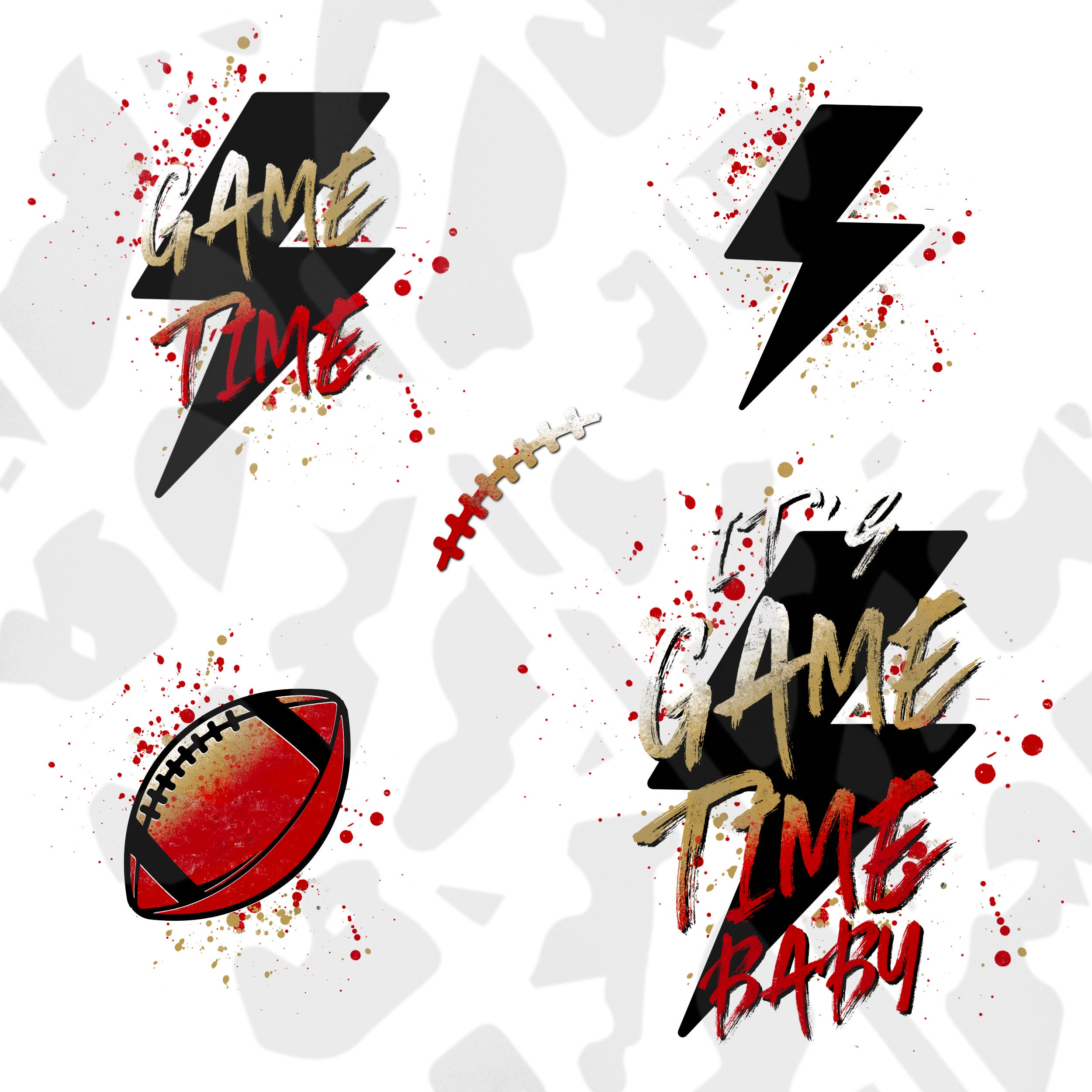 49ers Football Colors Png - Etsy