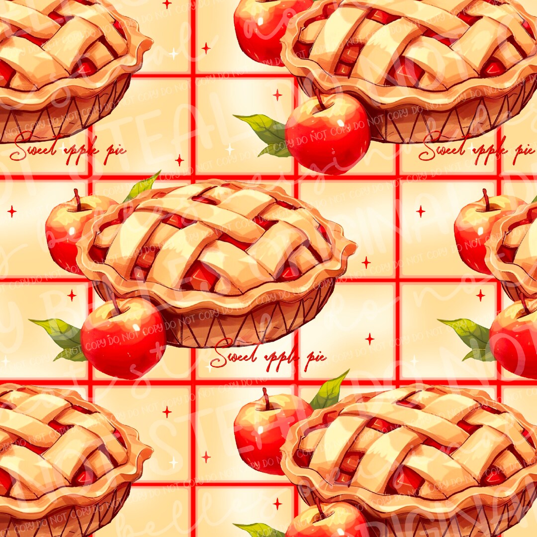 Apple Pie Seamless 3 Colorways*this is a Digital Download* - Etsy