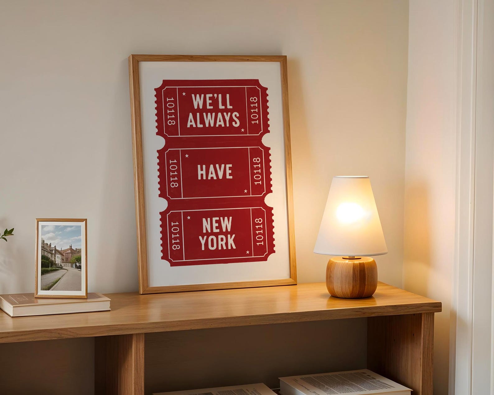 Retro NYC Ticket Print: "we'll Always Have New York" (digital Download ...