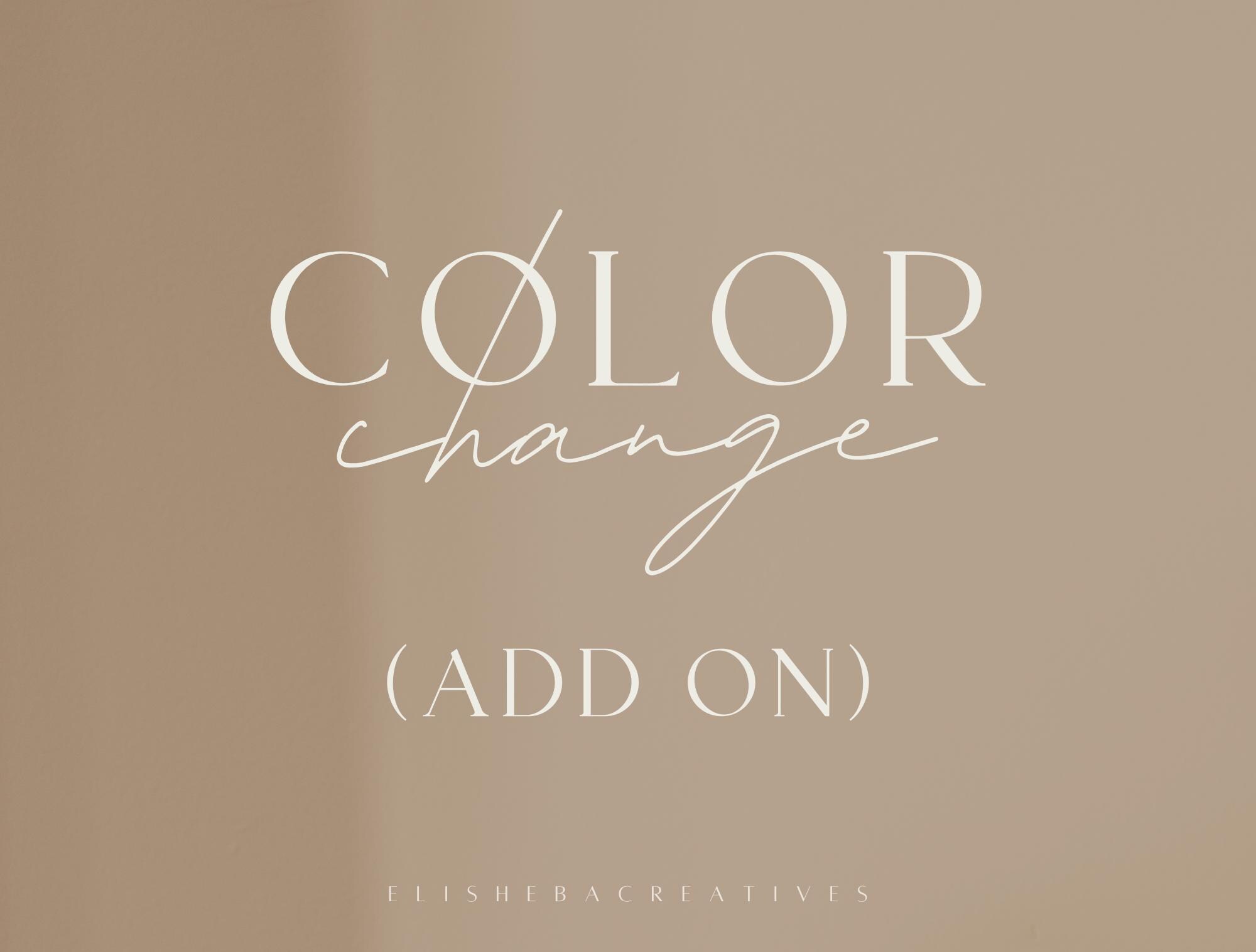 ADDITIONAL COLOR (premade Logo Add-on) - Etsy