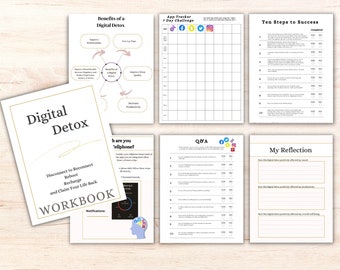 Digital Detox, Printable Planner, Social Media Detox Challenge ...