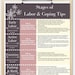 Phases of Labor & Coping Tips Handout Reference Printable | Etsy