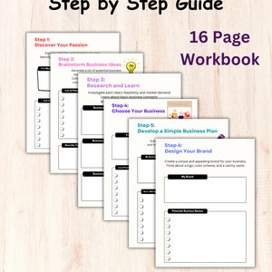 Small Business Plan Template for Kids, Kid Entrepreneur, Budgeting ...