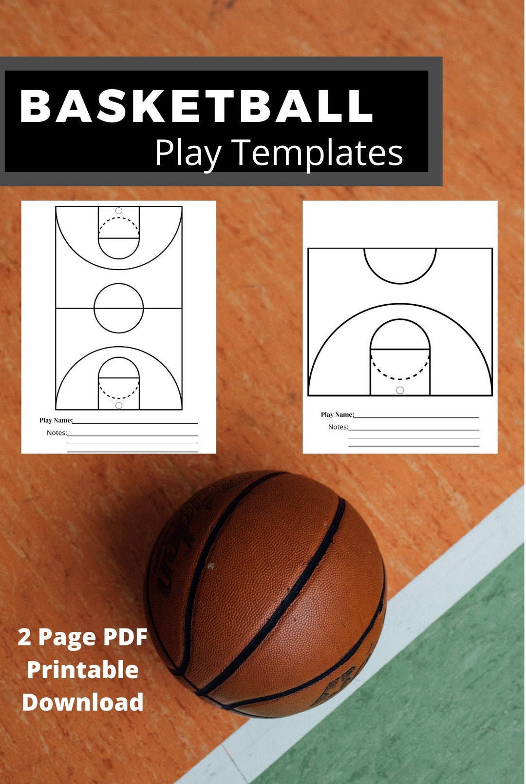 Basketball Playbook Template, Practice Plan, Basketball Scouting Report ...