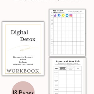 Digital Detox Challenge Printable, Printable Planner, Social Media ...