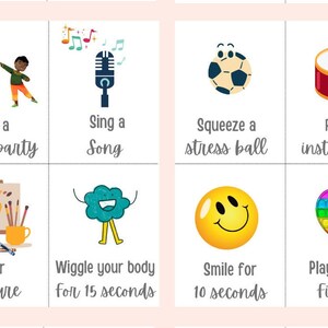 Calming Corner Flash Cards, Calming Strategies Flashcards, Calming ...