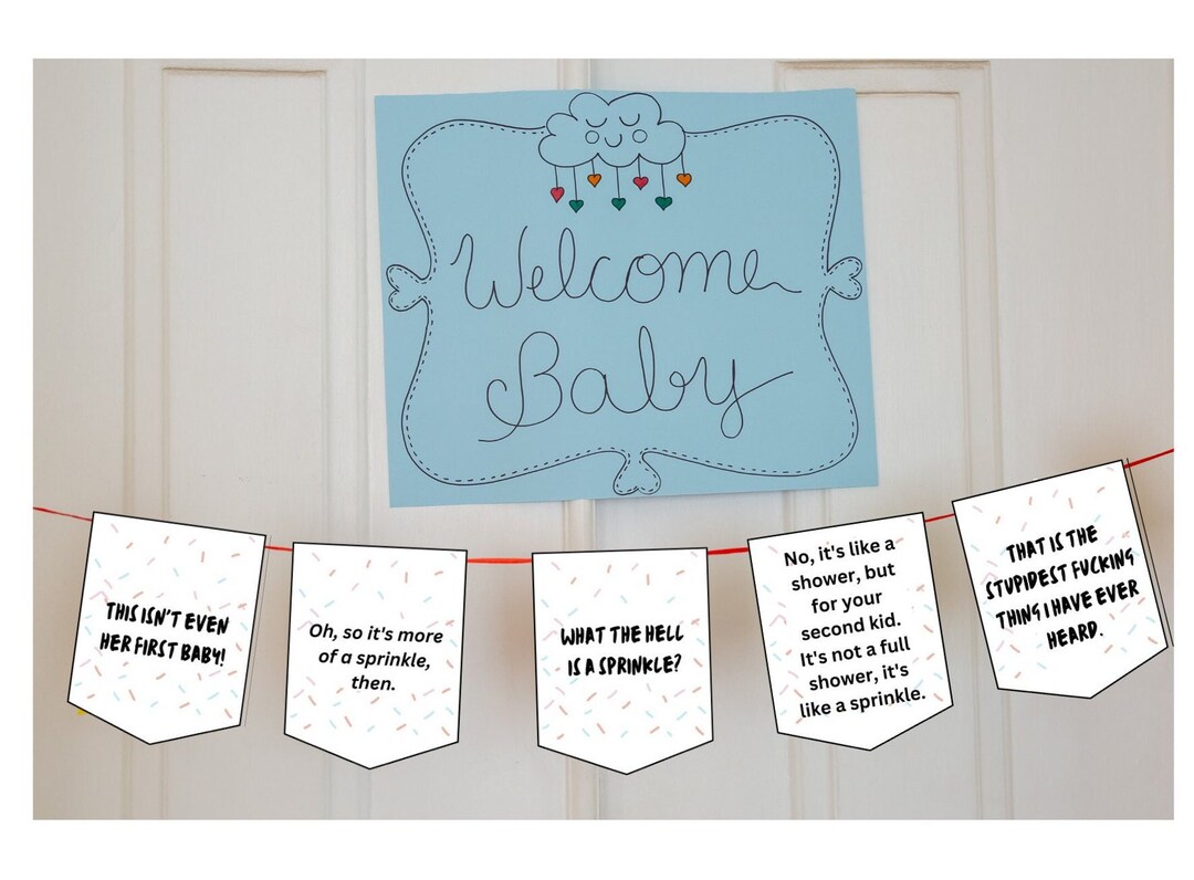 Schitt's Creek Baby Sprinkle Sign, Schitt's Creek Baby Sprinkle Banner ...