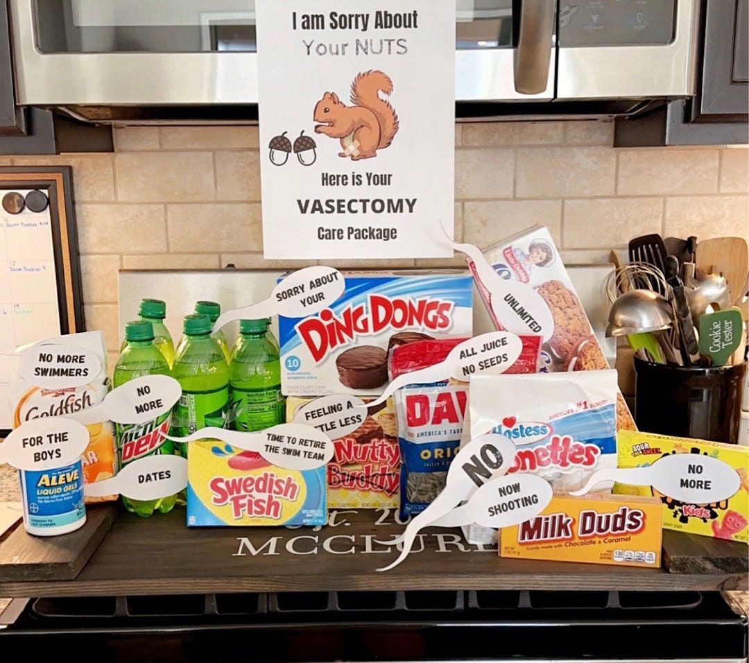Vasectomy Card for Care Package Printable Sign Vasectomy - Etsy