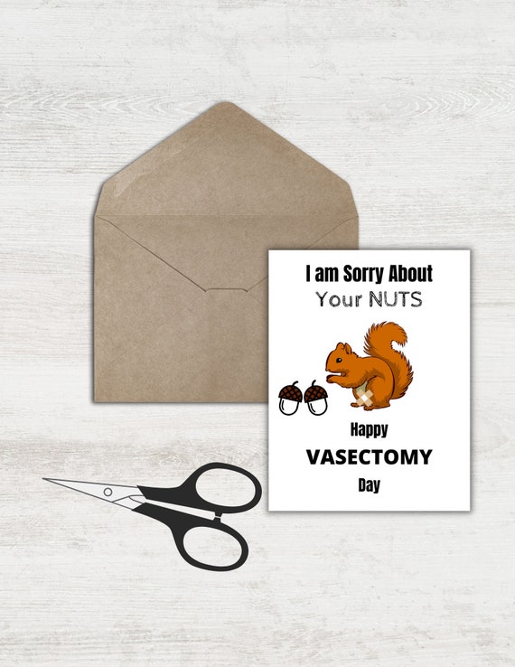 Vasectomy Card Sign Printable Sign Vasectomy Card Happy - Etsy