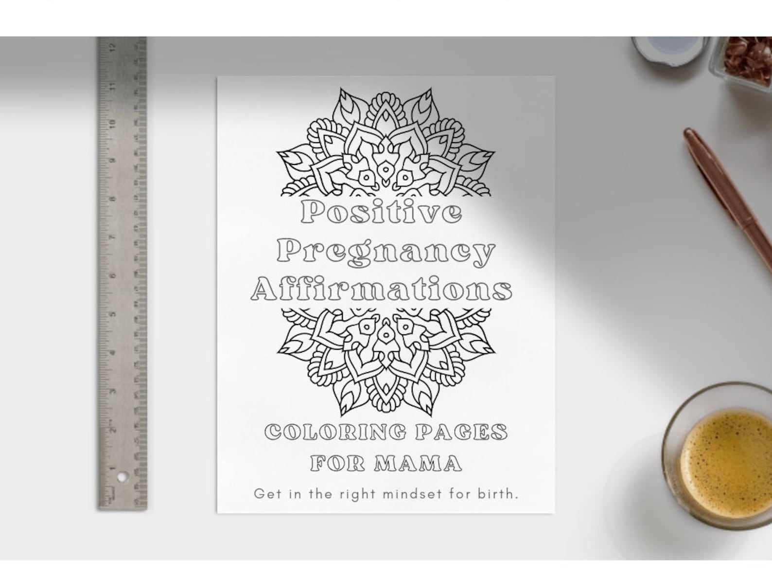 Birth Affirmation Coloring Pages Pregnancy Coloring Book - Etsy