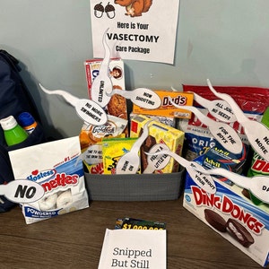 Sperm Cut Out Template Vasectomy Card for Care Package Printable Sign ...