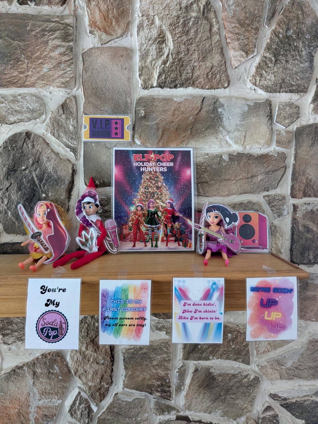 Kpop Elf Props Printable Kit, Elf-pop Holiday Hunters Elf Scene, K-pop ...