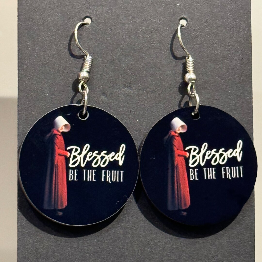 The Handmaid’s Tale Inspired Earrings. Blessed Be the Fruit - Etsy