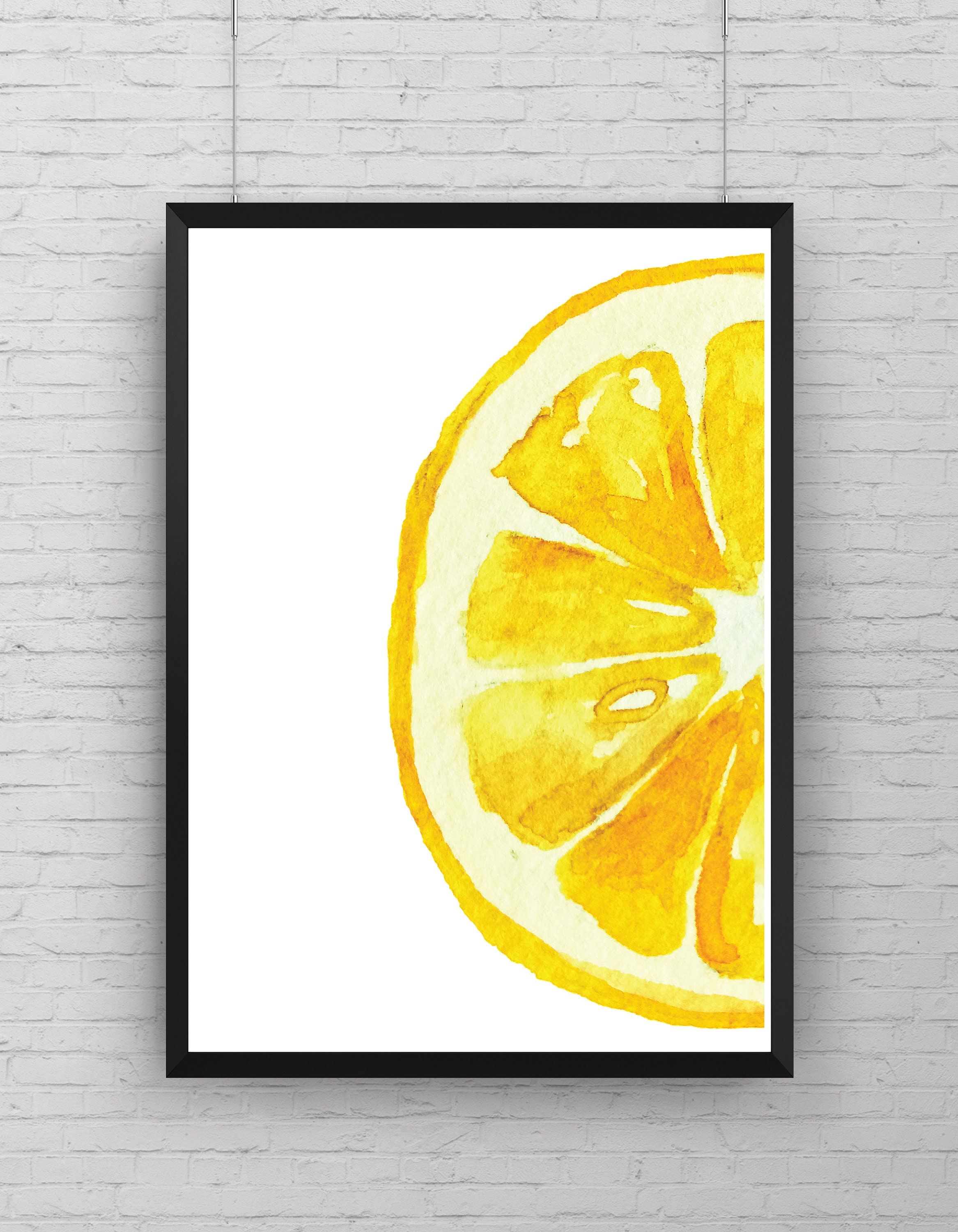 Watercolor Lemon Kitchen Wall Art Lemon Print Lemon Decor - Etsy