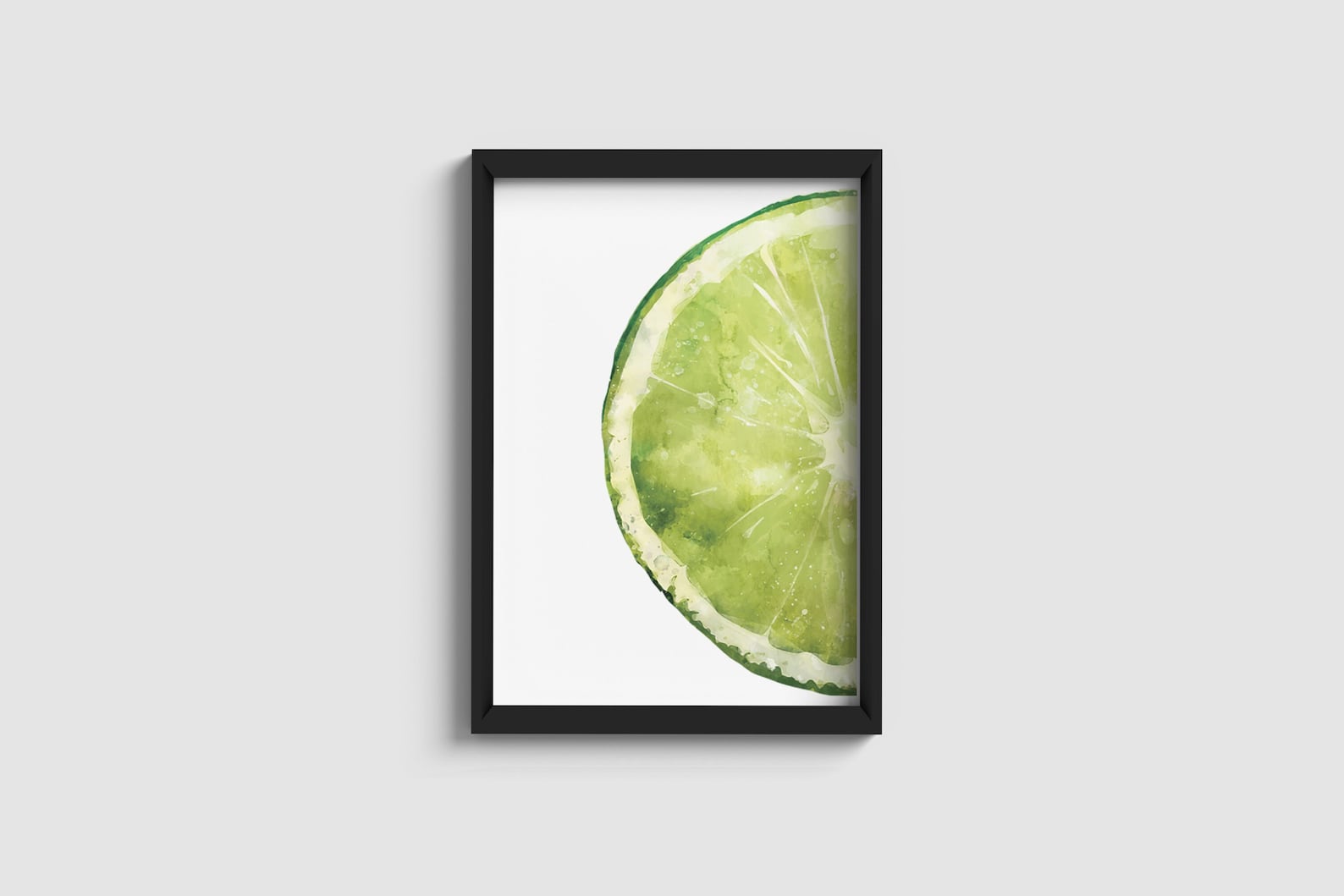 Watercolor Lime Kitchen Wall Art Lime Print Lime Decor - Etsy