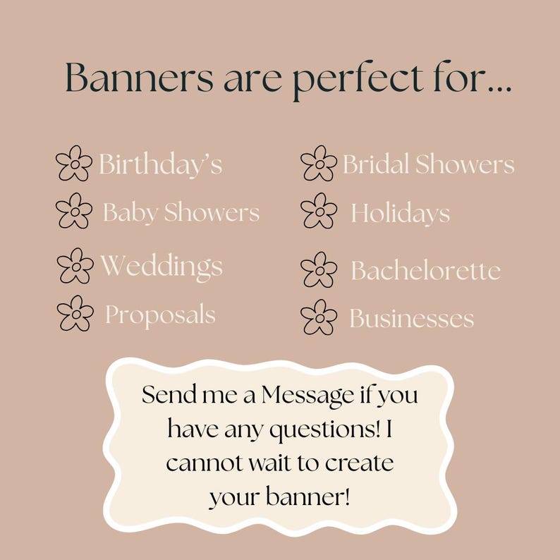 Custom Painted Banners for Parties and Events - Baby Shower ...