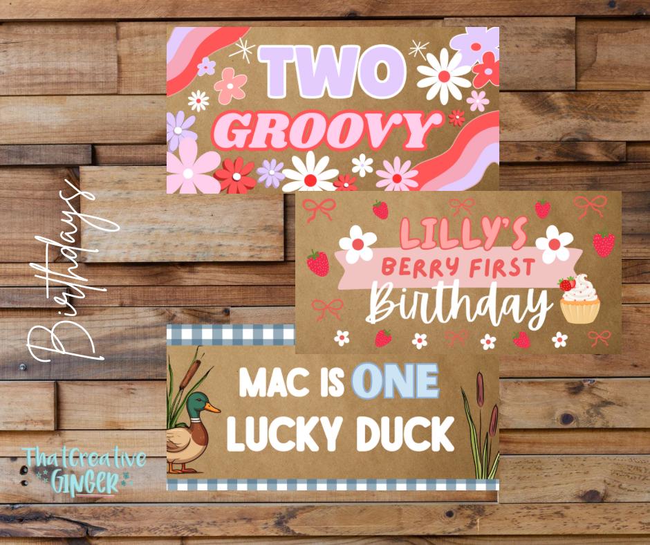 Custom Painted Banners for Parties and Events - Baby Shower ...