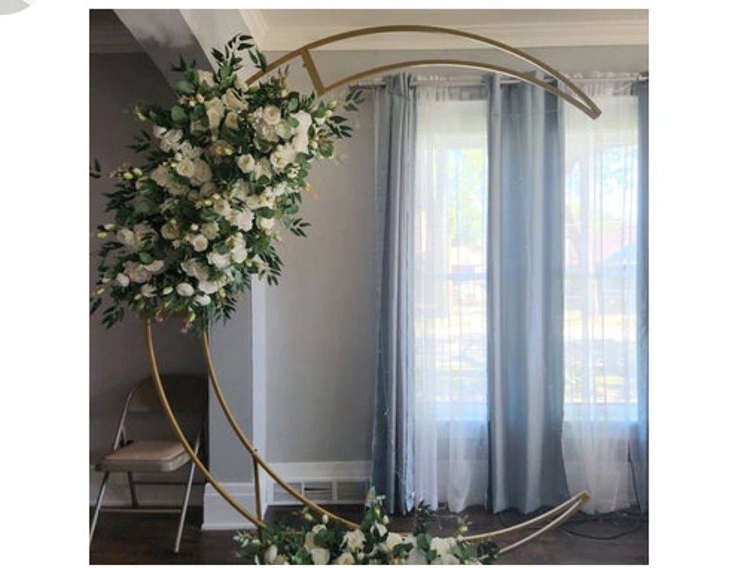 Moon Wedding Arch/ Wedding Arch/ Wedding Decoration/ Metal Arch/ Gold ...