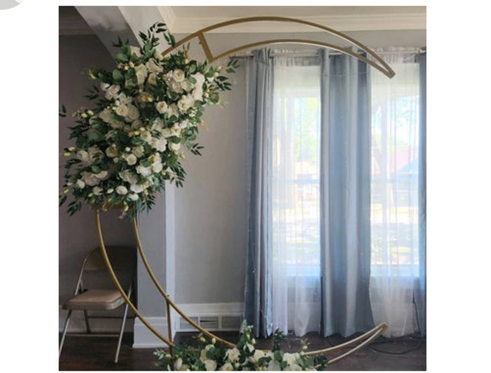 Moon Wedding Arch/ Wedding Arch/ Wedding Decoration/ Metal Arch/ Gold ...