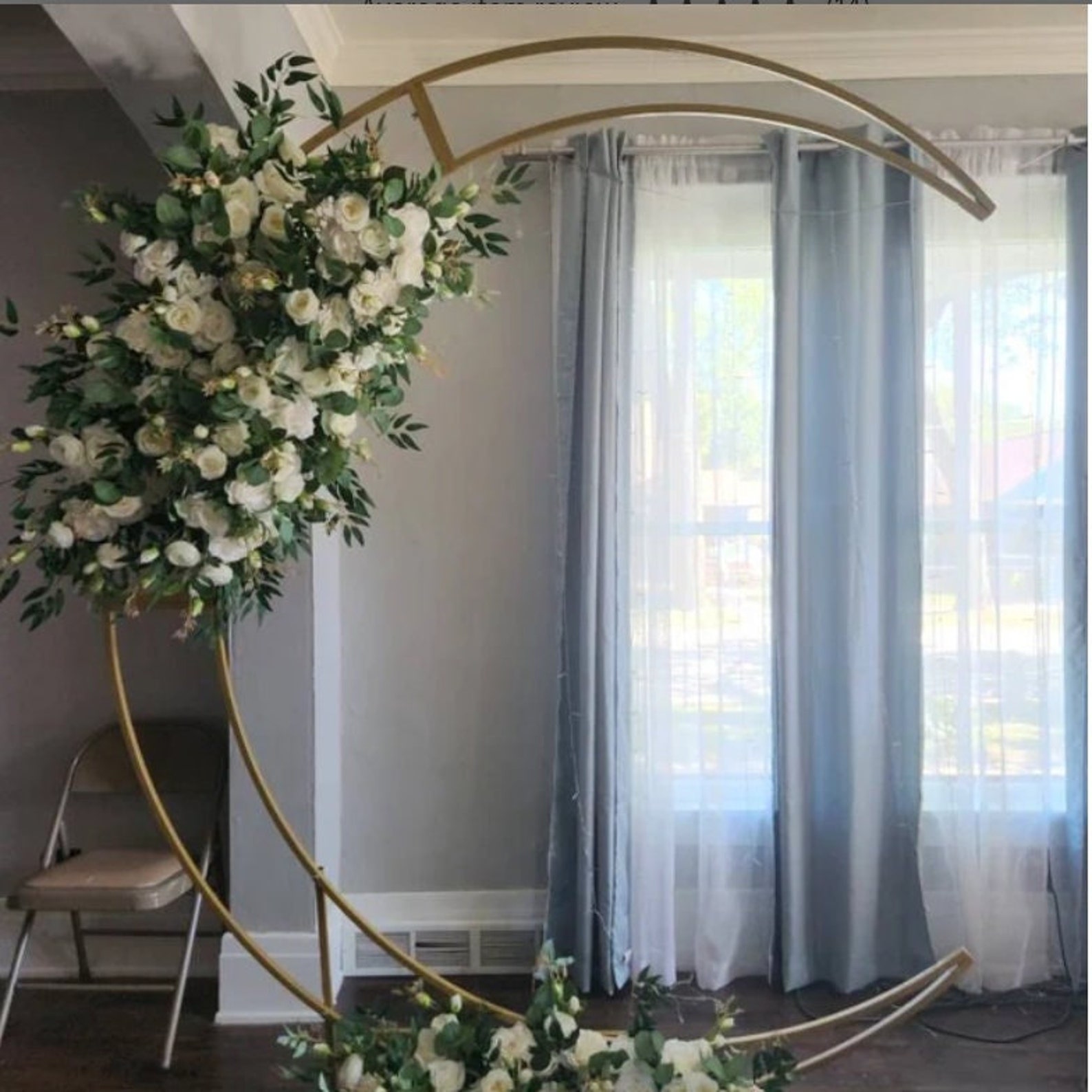Moon Wedding Arch Wedding Arch Wedding Decoration Metal Arch Gold