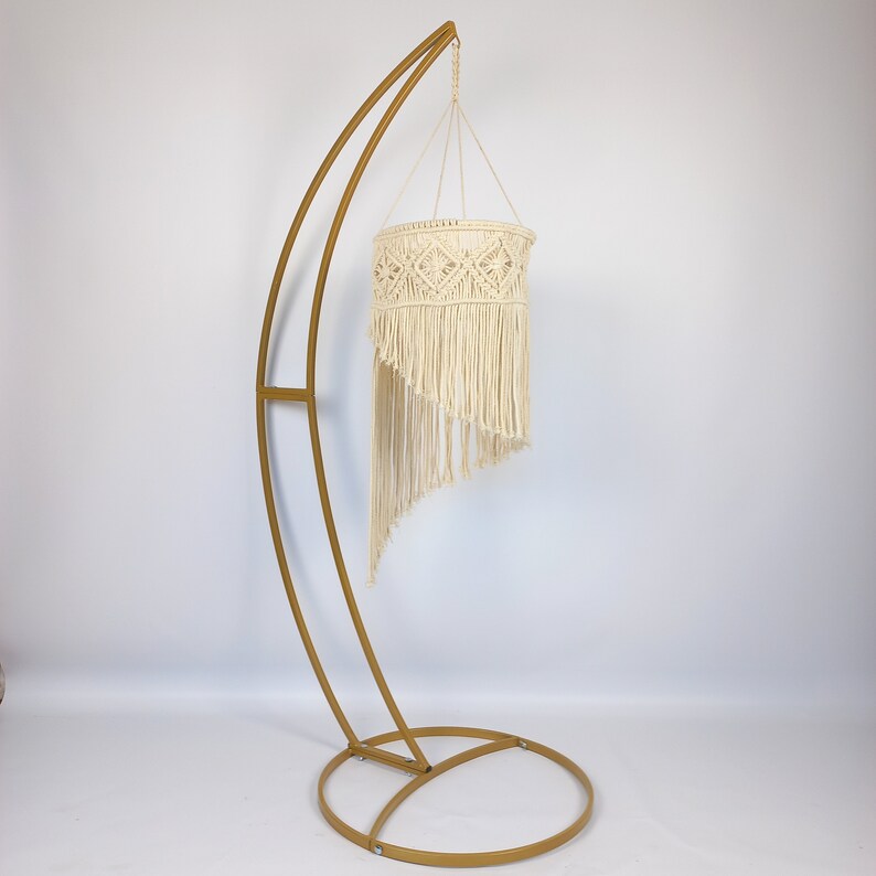 Metal Stand With Macrame Chandelierwedding Decor Wedding - Etsy