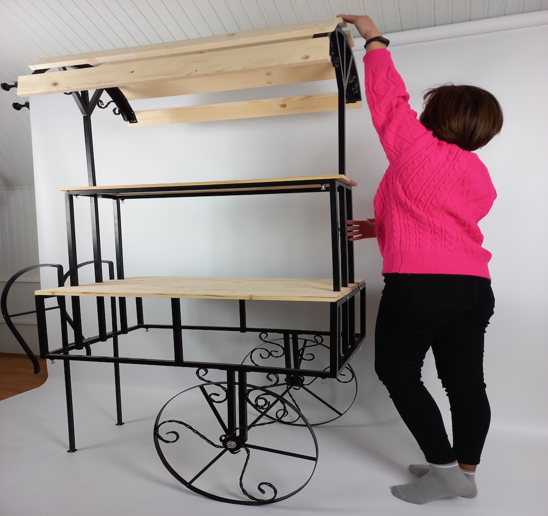 Candy Cart Large\sweet Cart on Decorative Wheels\7ft Cake Stand\ Mini ...