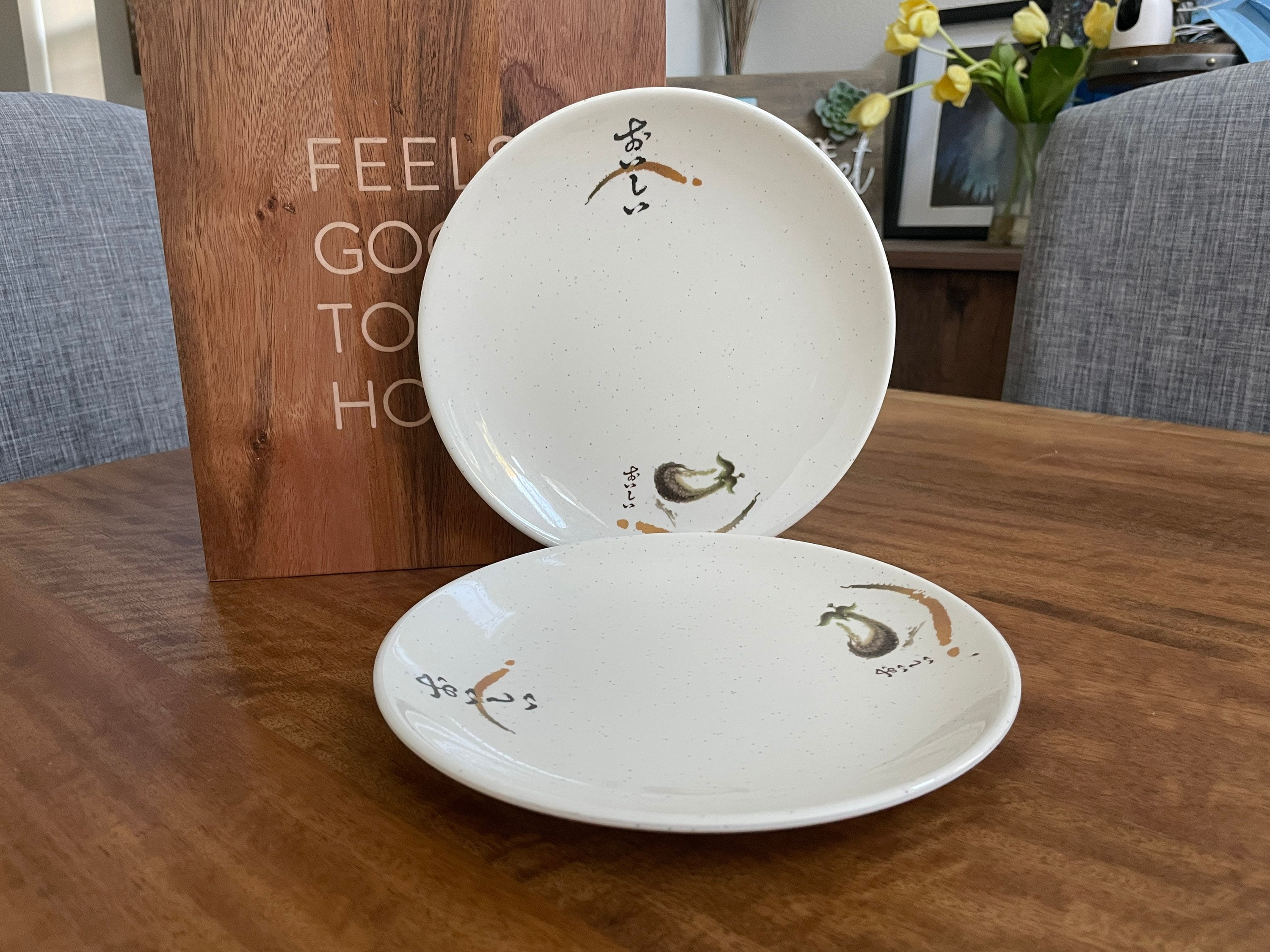 Japanese Melamine Dinnerware Set 5 Pieces, Dining Plates, Melamine ...