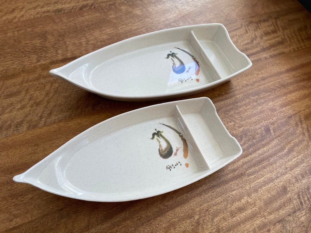 Japanese Melamine Sushi Plates,boat Plates, Sushi Boat Shape Plate ...