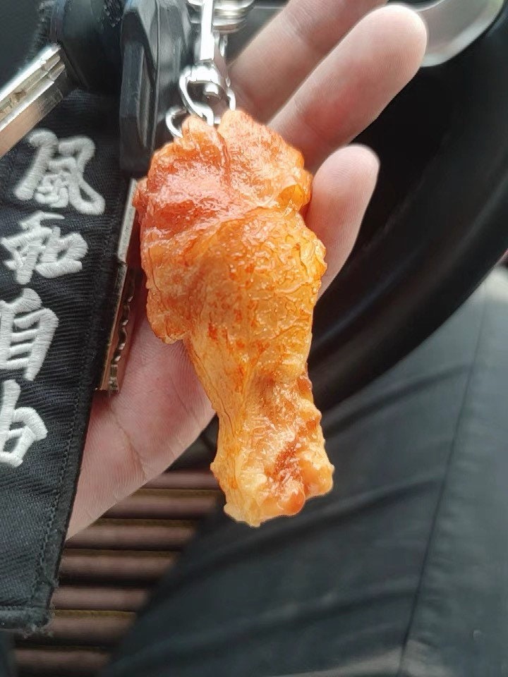 Realistic Braised Pork Belly Keychain, Roasted Beef Keychain, Creative ...
