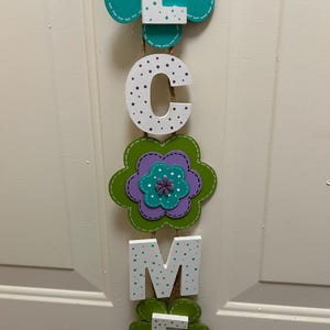 Flower Shape Welcome Sign - Etsy