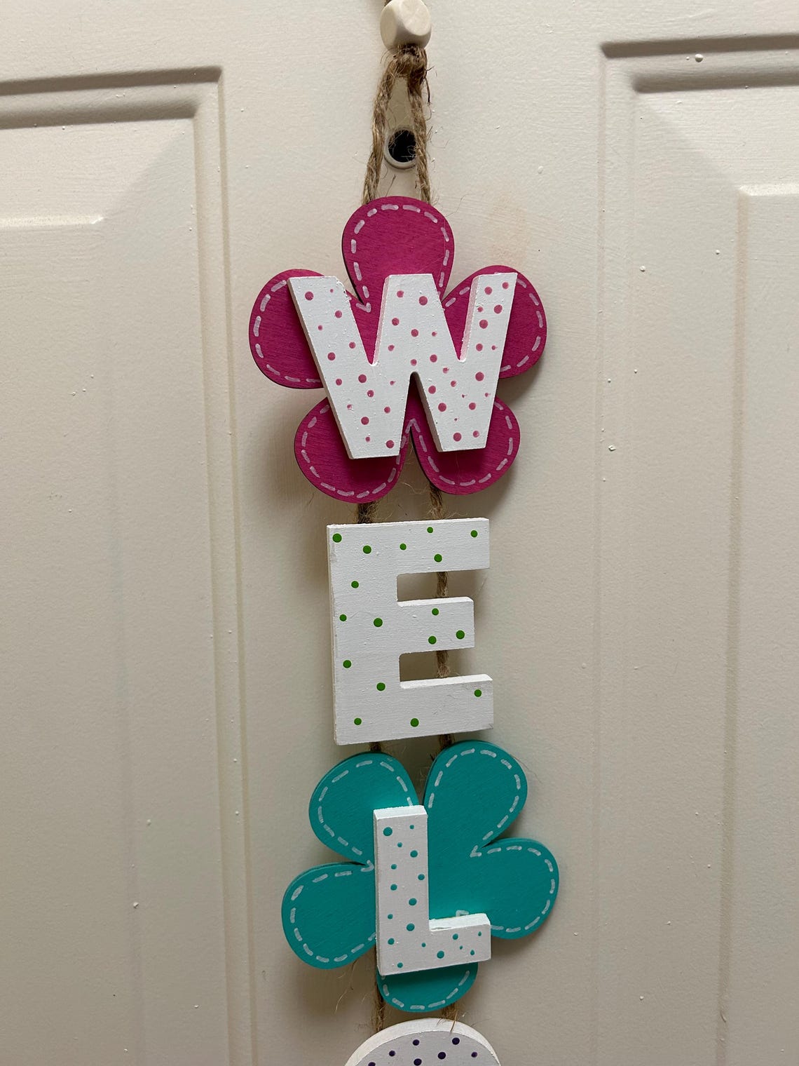 Flower Shape Welcome Sign - Etsy