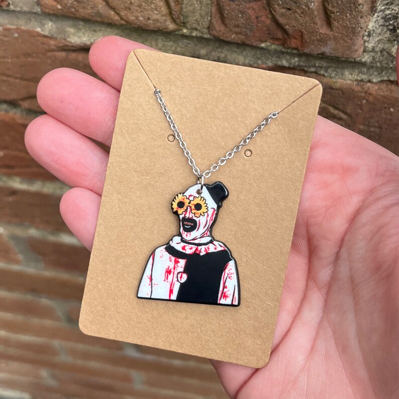 The Terrifier Necklace Horror Movie Necklace. Horror Jewellery Gothic ...
