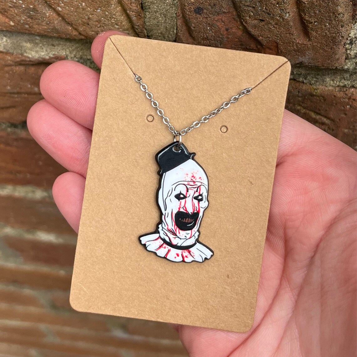 The Terrifier Necklace- Horror Movie Necklace. Horror Jewellery Gothic ...