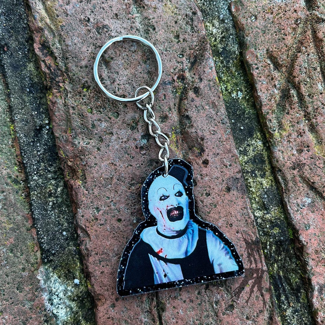 The Terrifier Grin Keyring - Etsy