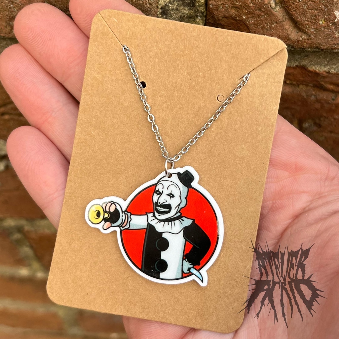 The Terrifier 3 Cartoon Necklace - Horror Movie Necklace. Horror ...