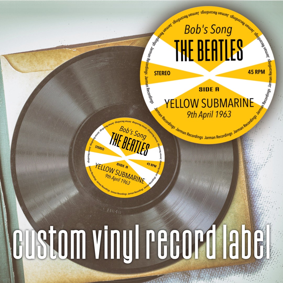 Custom Vinyl Record Label | Wedding Sticker | Our Song | Music Gift - Etsy
