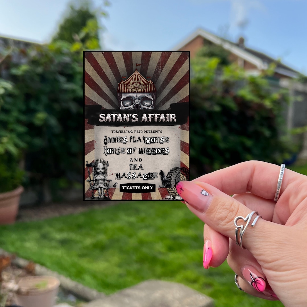 Haunting Adeline Book Sticker Satans Affair Fun Fair Flyer Sticker ...