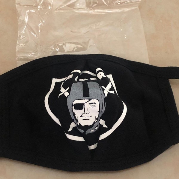 Las Vegas Raiders Face Mask - Etsy