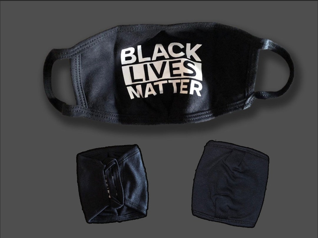 Black Lives Matter 100% Cotton Face Cover, Reusable, Washable, BLM ...