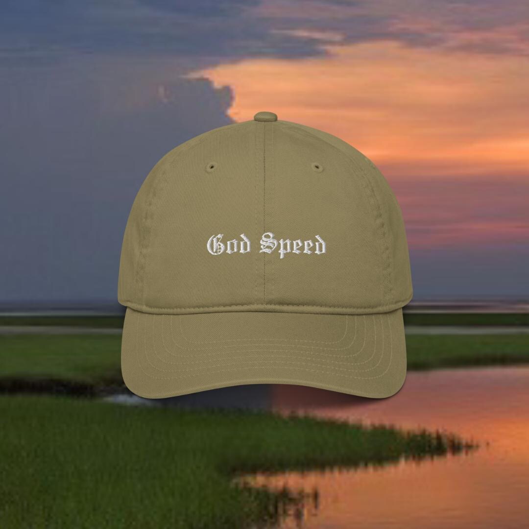 Embroidered God Speed Hat: Organic Cotton Christian Baseball Cap - Etsy
