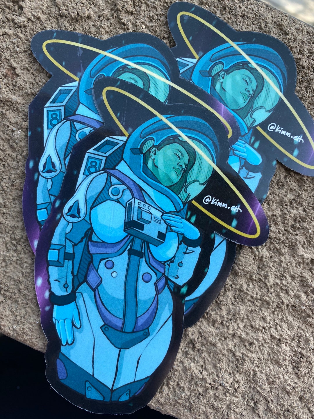 Astronaut Sticker, Astro Girl Sticker, Outer Space Sticker, Sticker ...