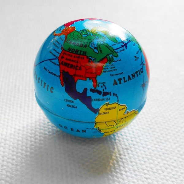 Tin Globe - Etsy