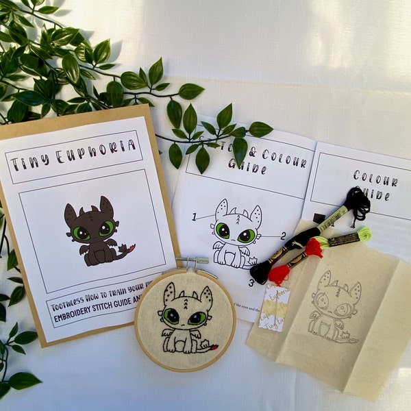 Toothless Embroidery - Etsy