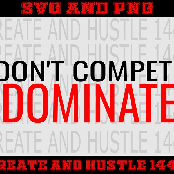 Dominate Svg - Etsy
