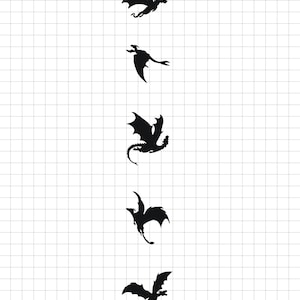 Fourth Wing Edge Spray Stencil PNG, Dragon Stencil, Vinyl Stencil ...